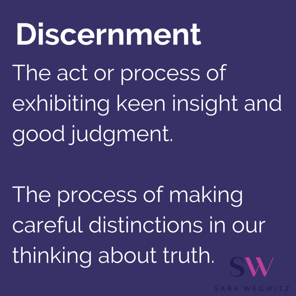 Discernment - Sara Wegwitz